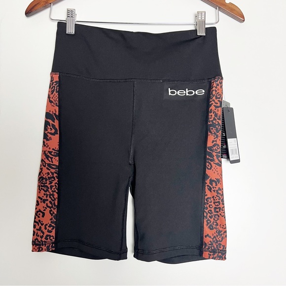bebe | Shorts | Bebe Sport Cheetah Bike Shorts | Poshmark